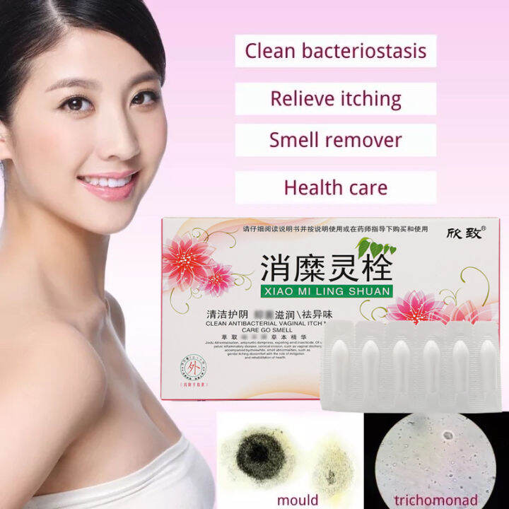 6pcs Gynecology Vaginal Suppository For Yeast Infection Treatment