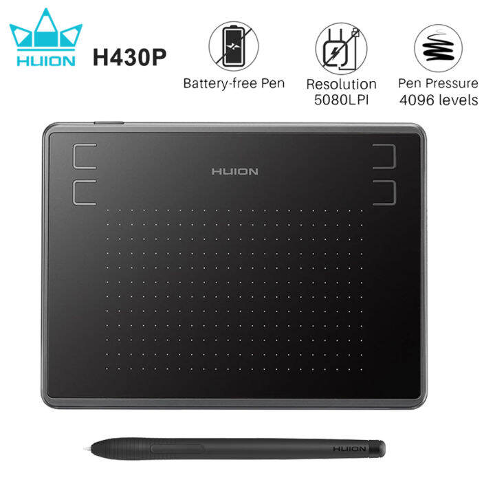 New HUION H430P Graphics Drawing Digital Tablets Signature Pen Tablet ...