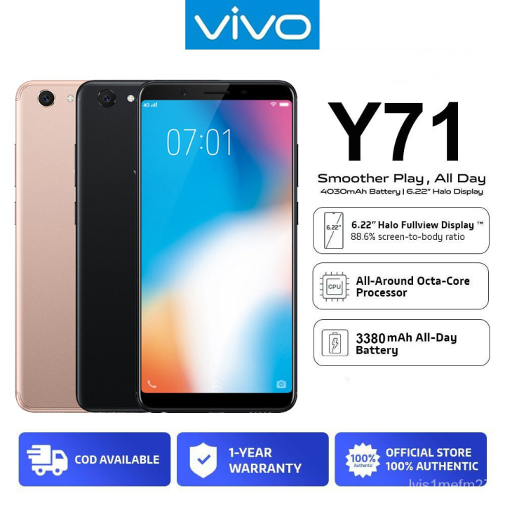 Vivo Y71 3GB/4GB RAM / 32GB/64GB ROM full set (6.0") 4G LTE smartphone original | Lazada PH
