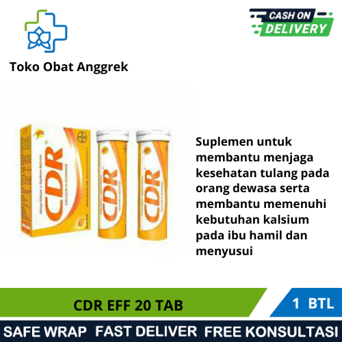 CDR EFFERVECENT 20 TABLET/VITAMIN C/ DAYA TAHAN TUBUH/PEMULIHAN LAGI ...