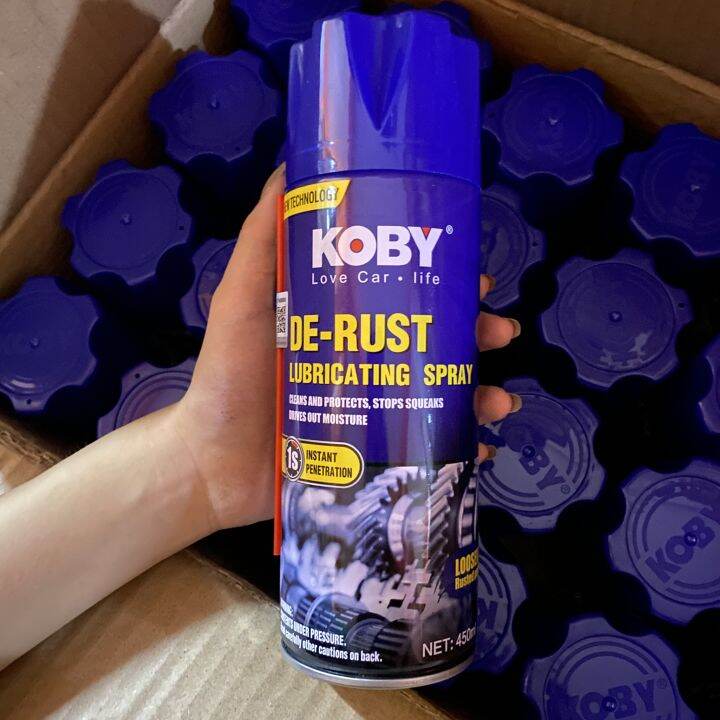 KOBY DE-RUST LUBRICATING SPRAY (WD40) 450ML | Lazada PH