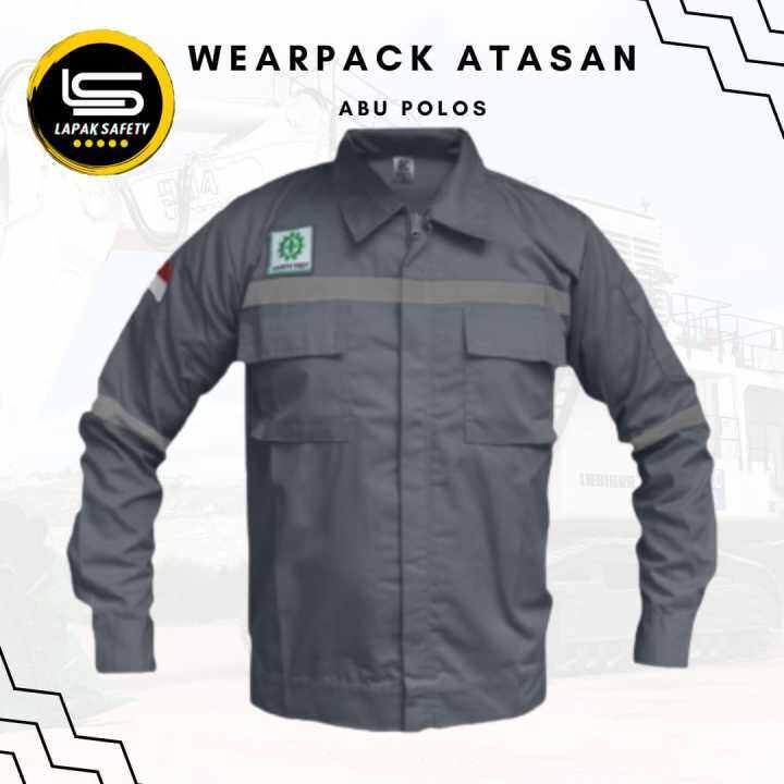 Wearpack Atasan / Kemeja Safety K3 Warna Abu Polos | Lazada Indonesia