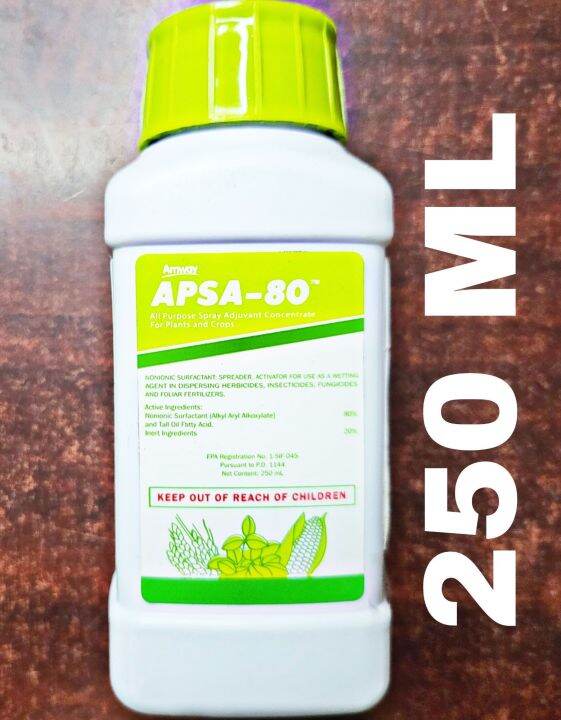 APSA-80 (250mL) ALL PURPOSE SPRAY ADJUVANT CONCENTRATE FOR CROPS AND ...