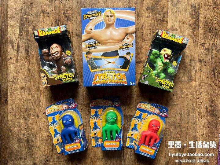 Genuine! Soft rubber man decompression vent stretch Armstrong octopus ...