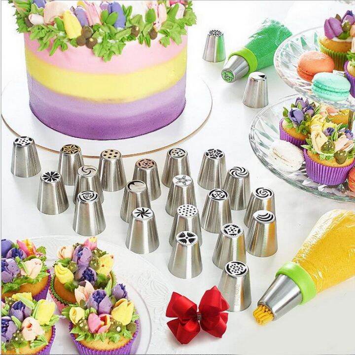1 Set Russian Piping Tips Deluxe Cake Decorating Genuine Icing Nozzles ...