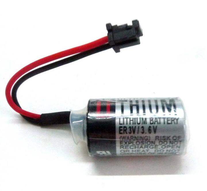 Toshiba Er3V Black Connector Battery 3.6V Plc Cpu Module Lithium | Lazada