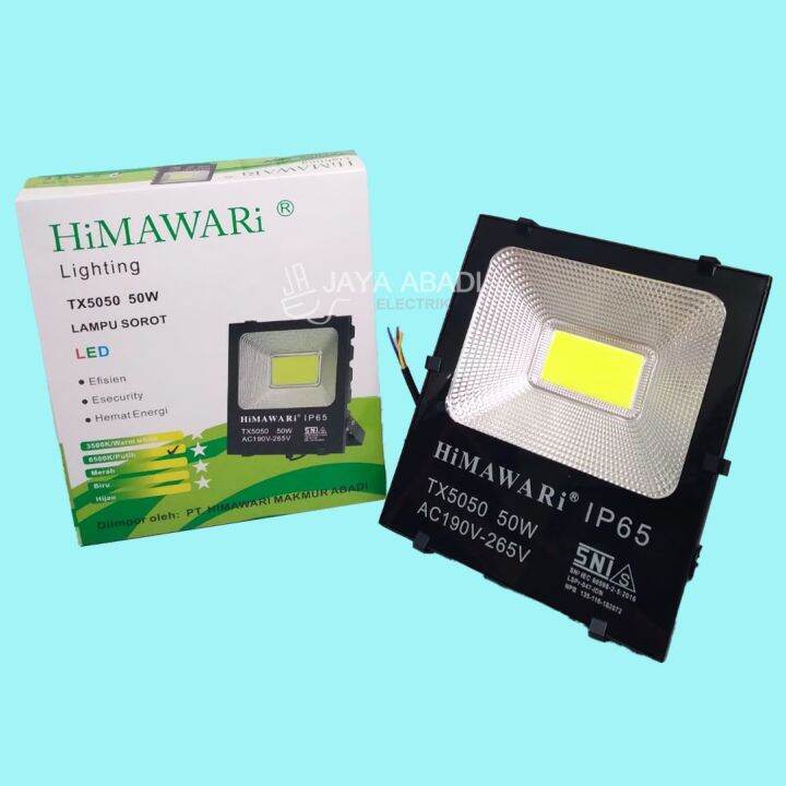 Lampu Sorot led 50 watt Himawari Flood Light LED SOROT tembak 50 Watt ...
