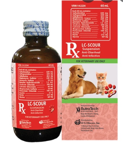 LC - SCOUR FOR DOGS AND CATS 60ml Anti-Diarrhea for Pets LC SCOUR ...