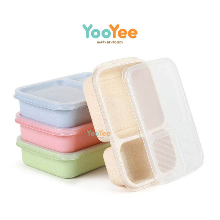 Yooyee Tempat Makan Kotak Bekal Microwavable Lunch Box Kotak Makan ...