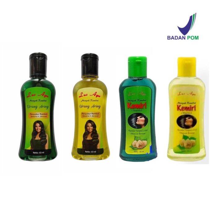 Lus Ayu Minyak Rambut Kemiri dan Urang Aring 63ml BPOM | Lazada Indonesia