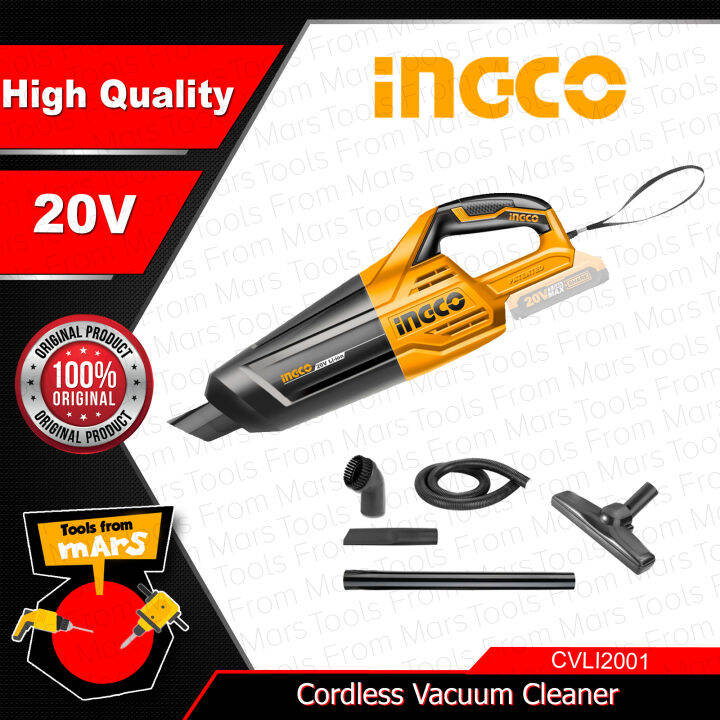 INGCO Li-Ion Cordless Vacuum Cleaner 20V CVLI2001 POWERSHARE BARE TOOL ...