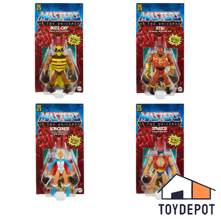 Mattel MOTU Masters of the Universe Origins Figure Dash L set of 4 ...