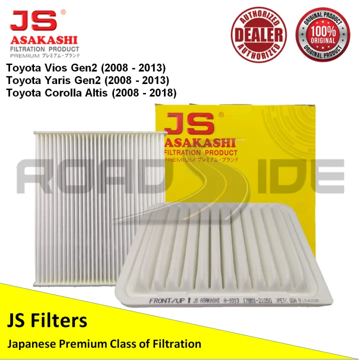 JS Asakashi Combo Filters for Toyota Vios Gen2 (2008 - 2013), Yaris ...