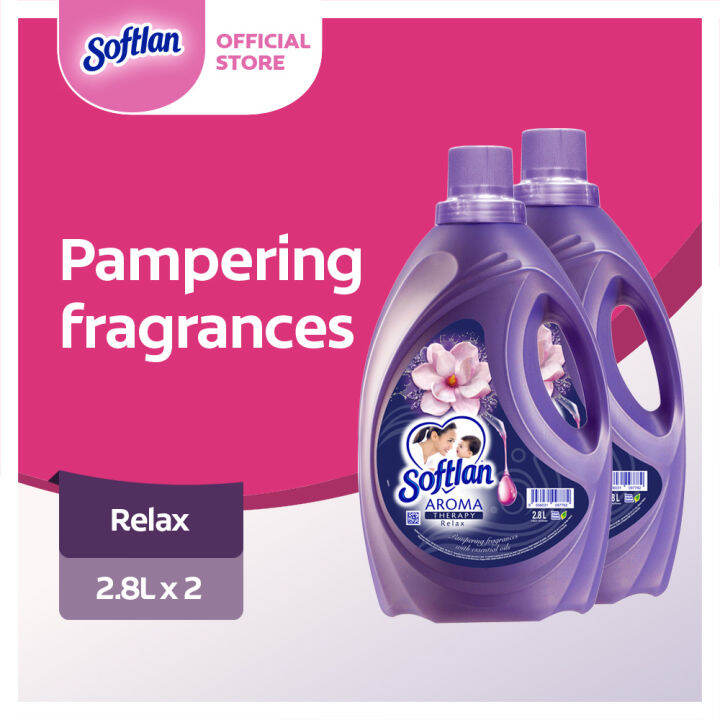 Softlan Aroma Therapy Relax (Purple) Fabric Softener 2.8L [Bundle of 2 ...