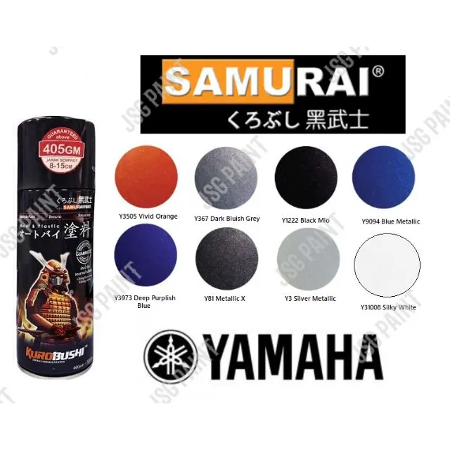 【Hot Stock】 SAMURAI Spray Paint YAMAHA Motors 400ml | Lazada PH