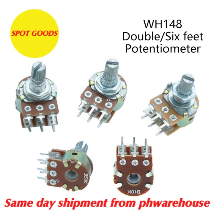 5pcs Potentiometer 6legs Sakura Concert Universal Volume Control 6 pin ...