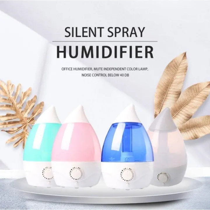 3L 3000ML 5 Light LED Color Ultrasonic Air Humidifier Home Bedroom Office Aromatherapy Machine ...