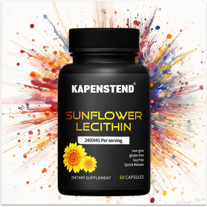 Sunflower Lecithin Capsules | Sunflower Lecithin with naturally ...