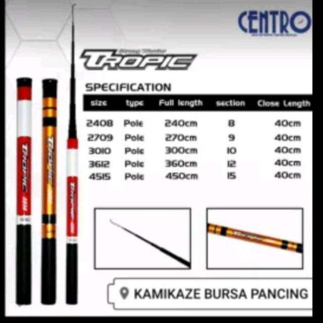 tegeg carbon centro tropic ruas pendek ruas 40cm | Lazada Indonesia