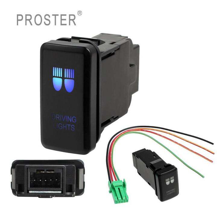 Replacement LED Driving Light Push Rocker Switch Hilux Landcruiser For ...