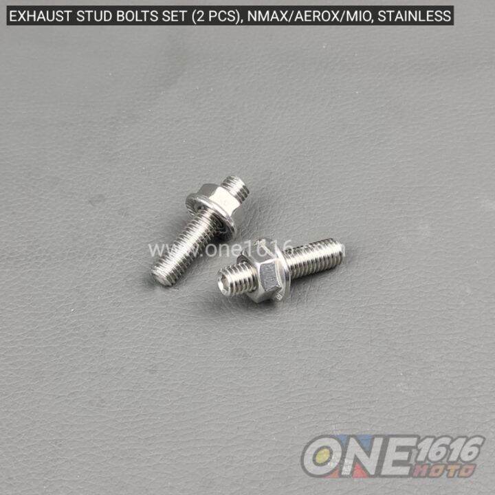 EXHAUST STUD BOLT SET 100% 304 STAINLESS STEEL FOR NMAX AEROX | Lazada PH