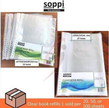 (per 50 or 100pcs) Clear book refills | Short, long | Lazada PH