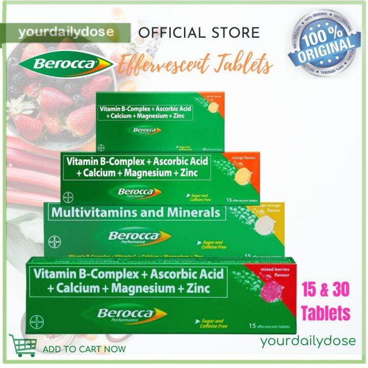 On hand Berocca Effervescent Tablets 30s 15s 10s | Lazada PH
