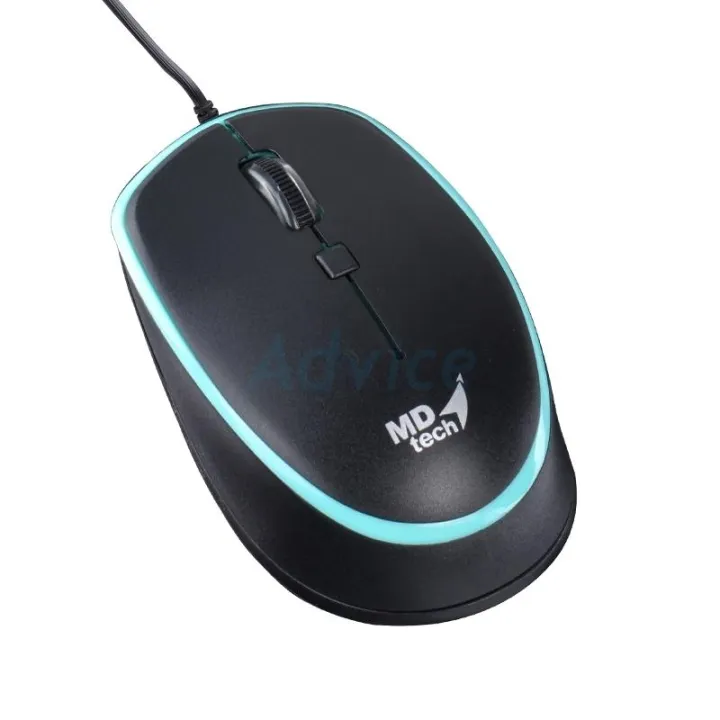 MD-TECH เมาส์ USB Optical Mouse (MD-164) Black/Green | Lazada.co.th