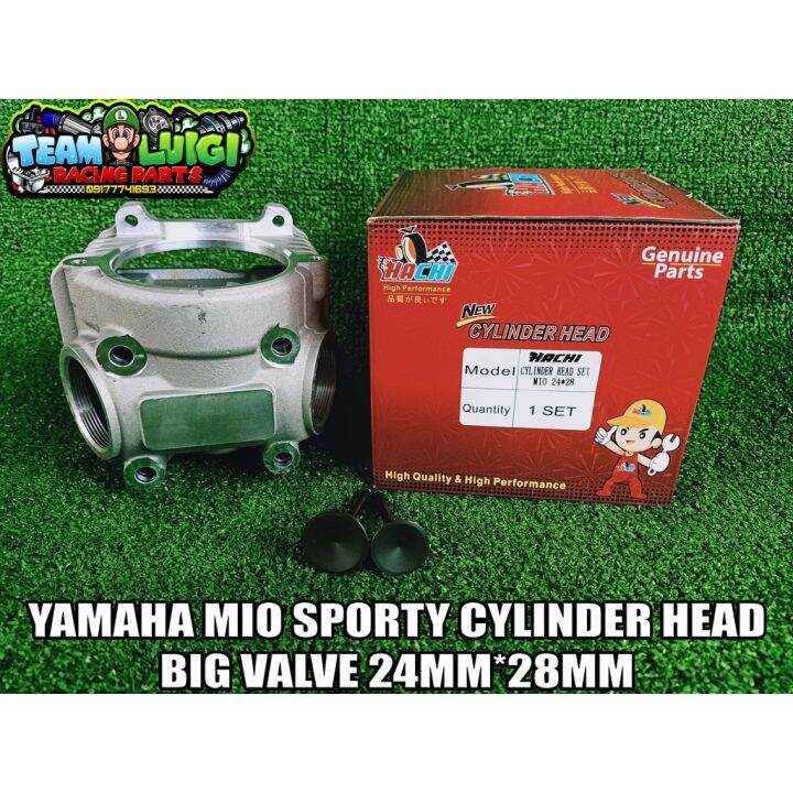 HACHI YAMAHA MIO SPORTY CYLINDER HEAD BIG VALVE 24MM28MM | Lazada PH