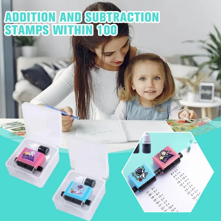 (number Rolling Stamp )Addition And Subtraction Question 100 Roller ...