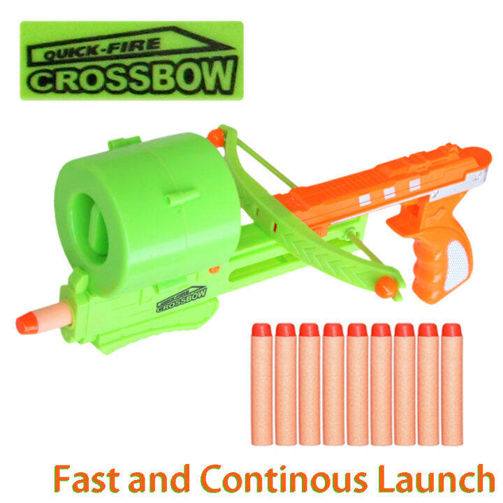 Rapid Fire Bow Fast And Continuous Launch Soft Bomb Nerf Gun With 12 ...