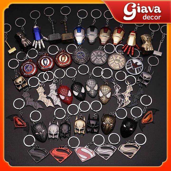 [Shop Mới Bán Rẻ]Móc khóa Avengers Siêu Anh Hùng bằng đồng Mặt nạ,Khiên ...