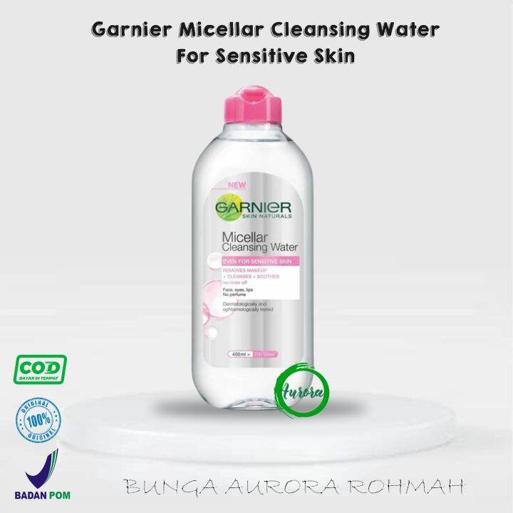 Garnier Micellar Water Pink For Sensitive Skin - 400ml | Lazada Indonesia