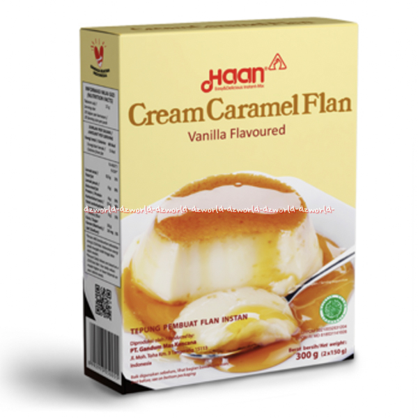 Haan 300gr Cream Caramel Flan Vanilla Flavoured Tepung Bubuk Puding ...