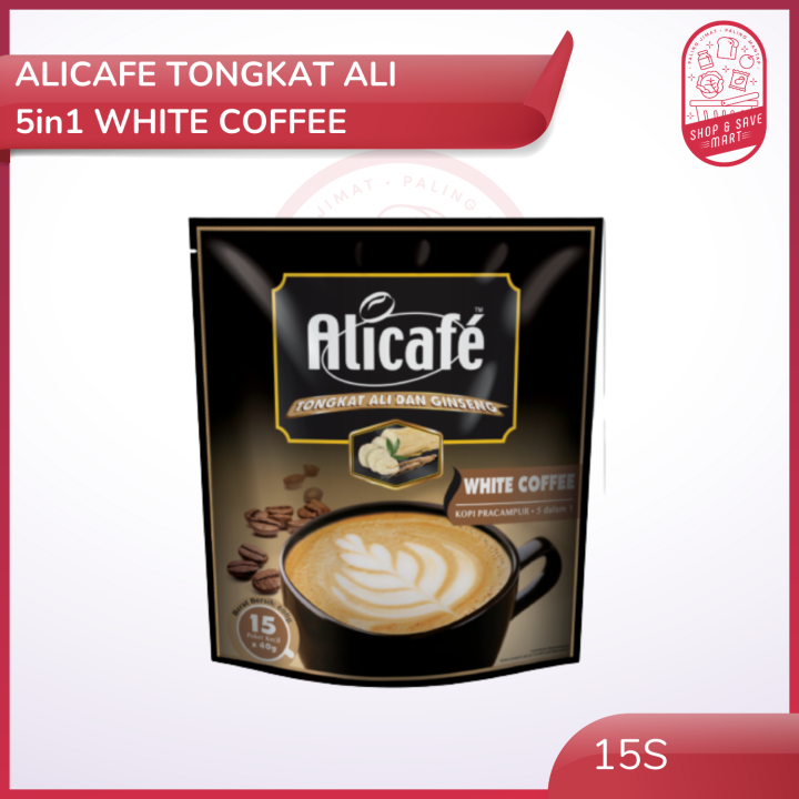 Alicafe Tongkat Ali & Ginseng White Coffee 5in1 (15 sachet x 40g) - 600g | Lazada