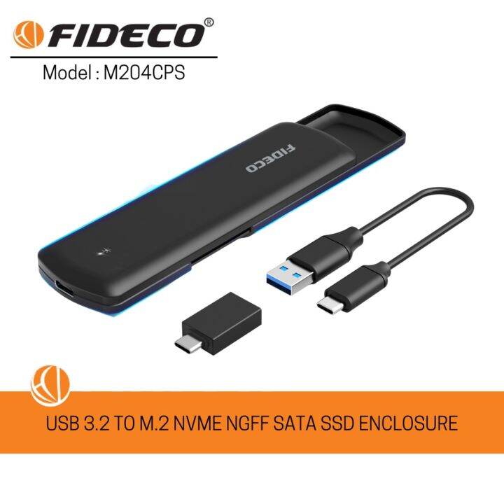 FIDECO M.2 NVME External SSD Enclosure | Lazada