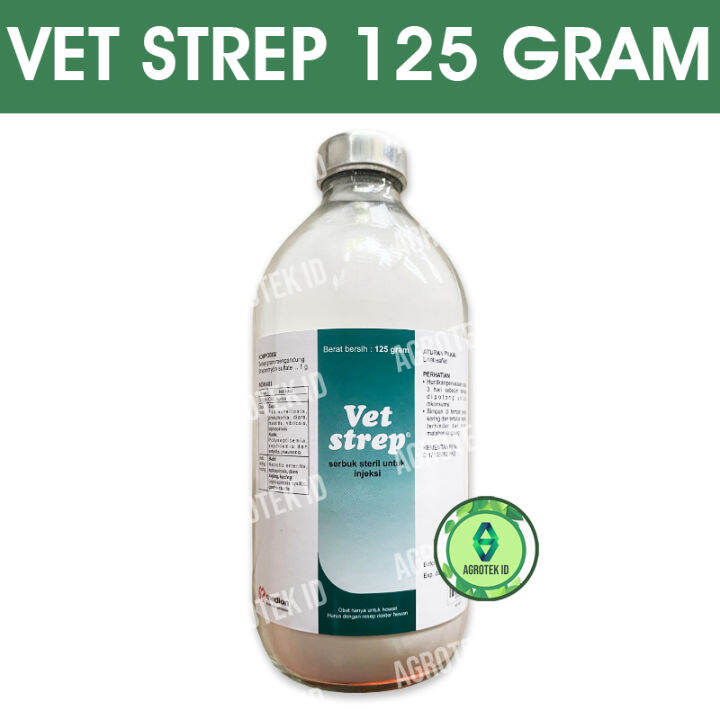 VET STREP 125 gram Obat Pernapasan CRD Korisa Infeksi Bakteri | Lazada ...