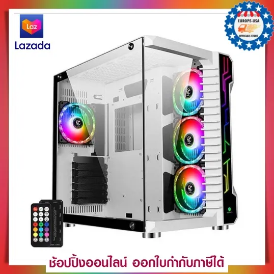 TSUNAMI ATX Case (NP) Protector Vision II (White) [# เคสคอมพิวเตอร์ ...