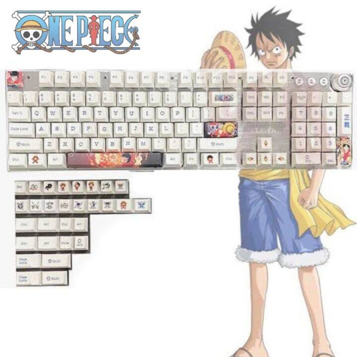ONE PIECE Keycaps Luffy theme pbt Cherry Profile keycap set mechanical ...