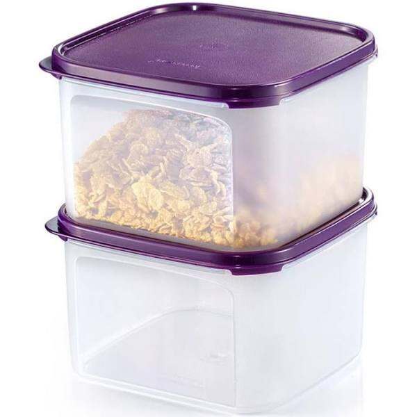 Tupperware Modular Mates MM Square II With Dewberry Seal 2.6L | Lazada