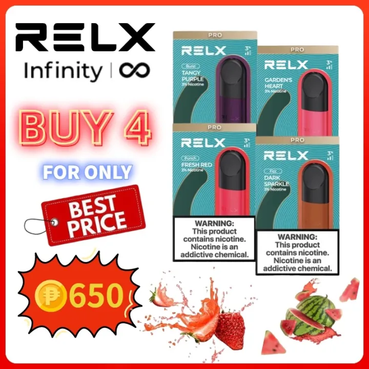 Relx infinity pro pods single pod infinity pods fruit juice flavor 100 ...