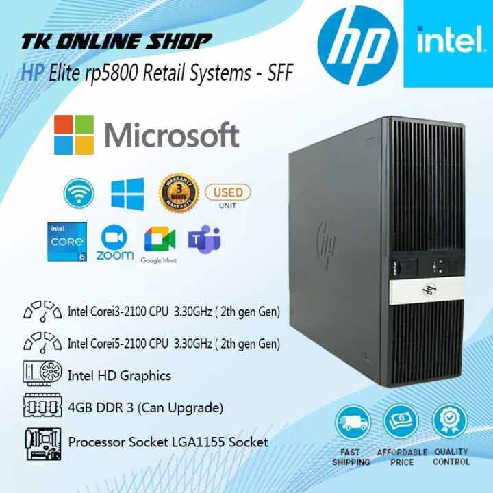 CPU HP Elite rp5800 Retail Systems - SFF - Intel® i3 2th Gen /Ram 4 GB ...