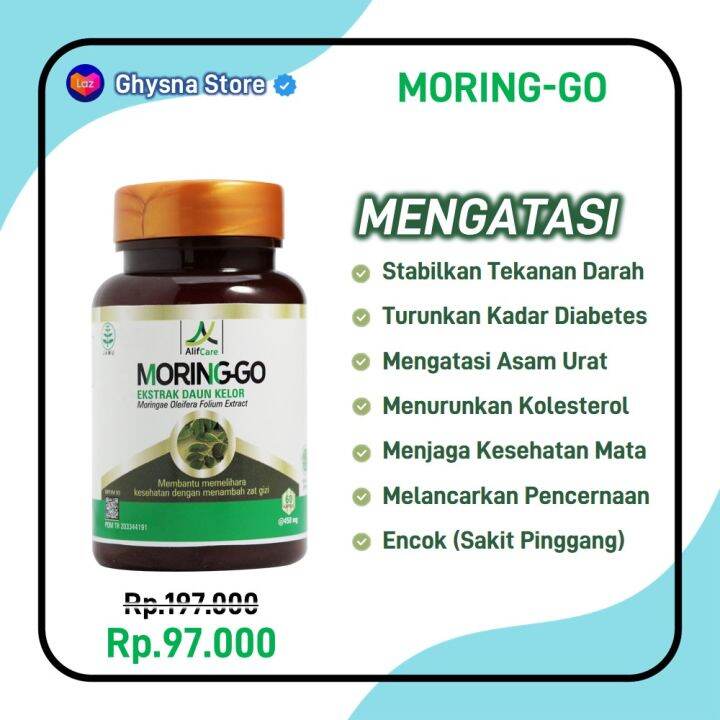 Kapsul Moringgo Ekstrak Daun Kelor Herbal Mengatasi Penurun Gula Darah