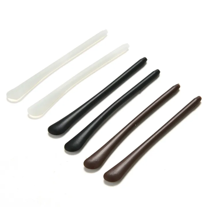 Ministar Eyeglasses Silicone Rubber Temple End Tips Ear Sock Pieces Ear ...