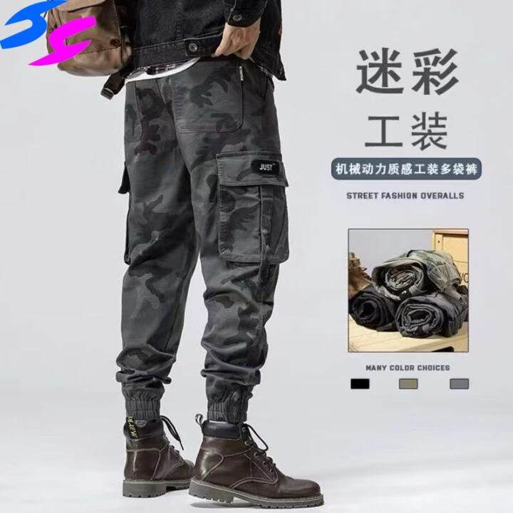 HY Cargo Pants Men Camouflage Workwear Men's Spring and Autumn New ...
