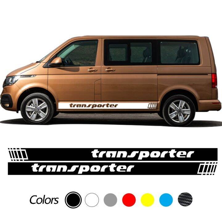 Car Door Side Skirt Striped Graphic Decals For Volkswagen VW ...