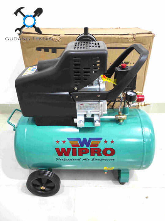Kompresor Angin Udara 50L WIPRO GEMINI 500 2Hp LISTRIK / Air Compressor ...