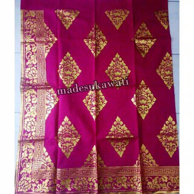 Kain prada metris lembaran motif wajik pakaian busana adat tari bali ...