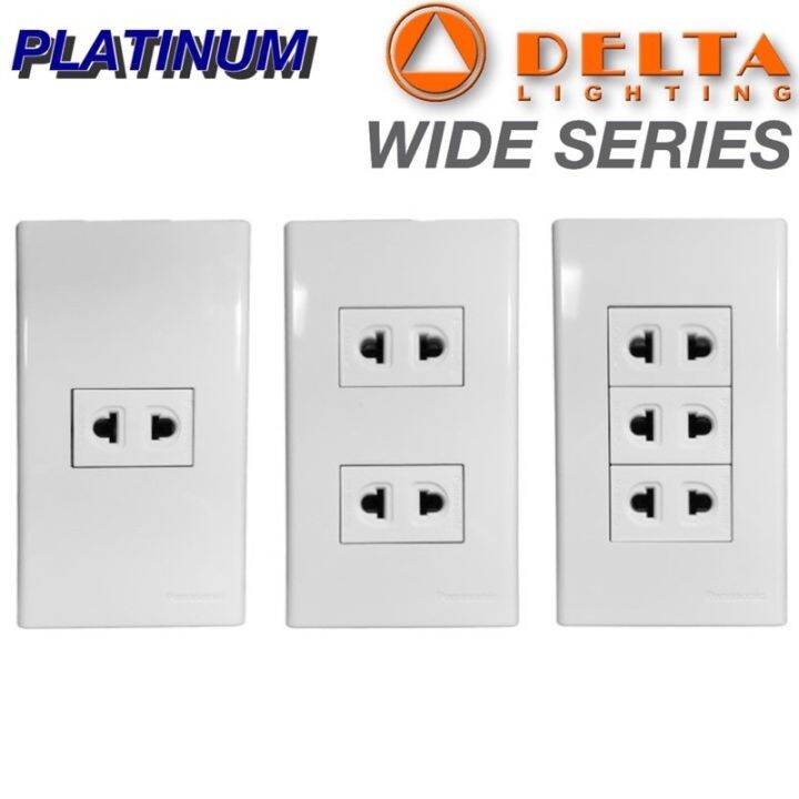 DELTA Wide Series CO Universal Convenience Outlet 1gang 2gang 3gang ...