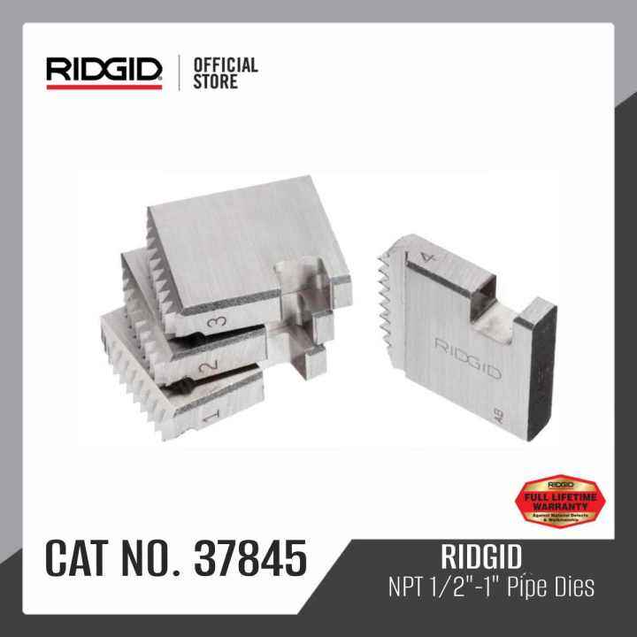 RIDGID 37845 Alloy Pipe Dies NPT 1-1/2 inches for Manual Pipe Threader ...